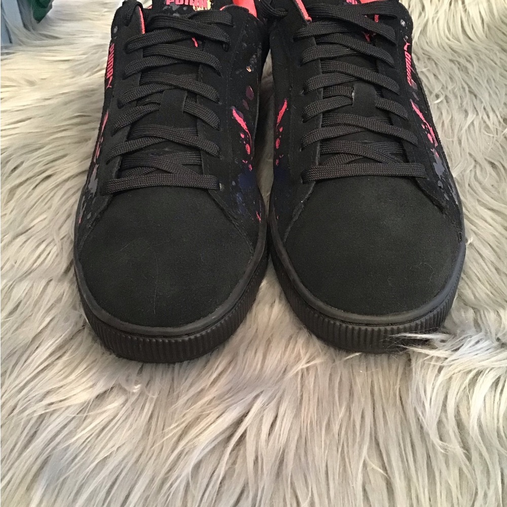 Puma Suede Paint-Splatter Sneakers New! - Gem